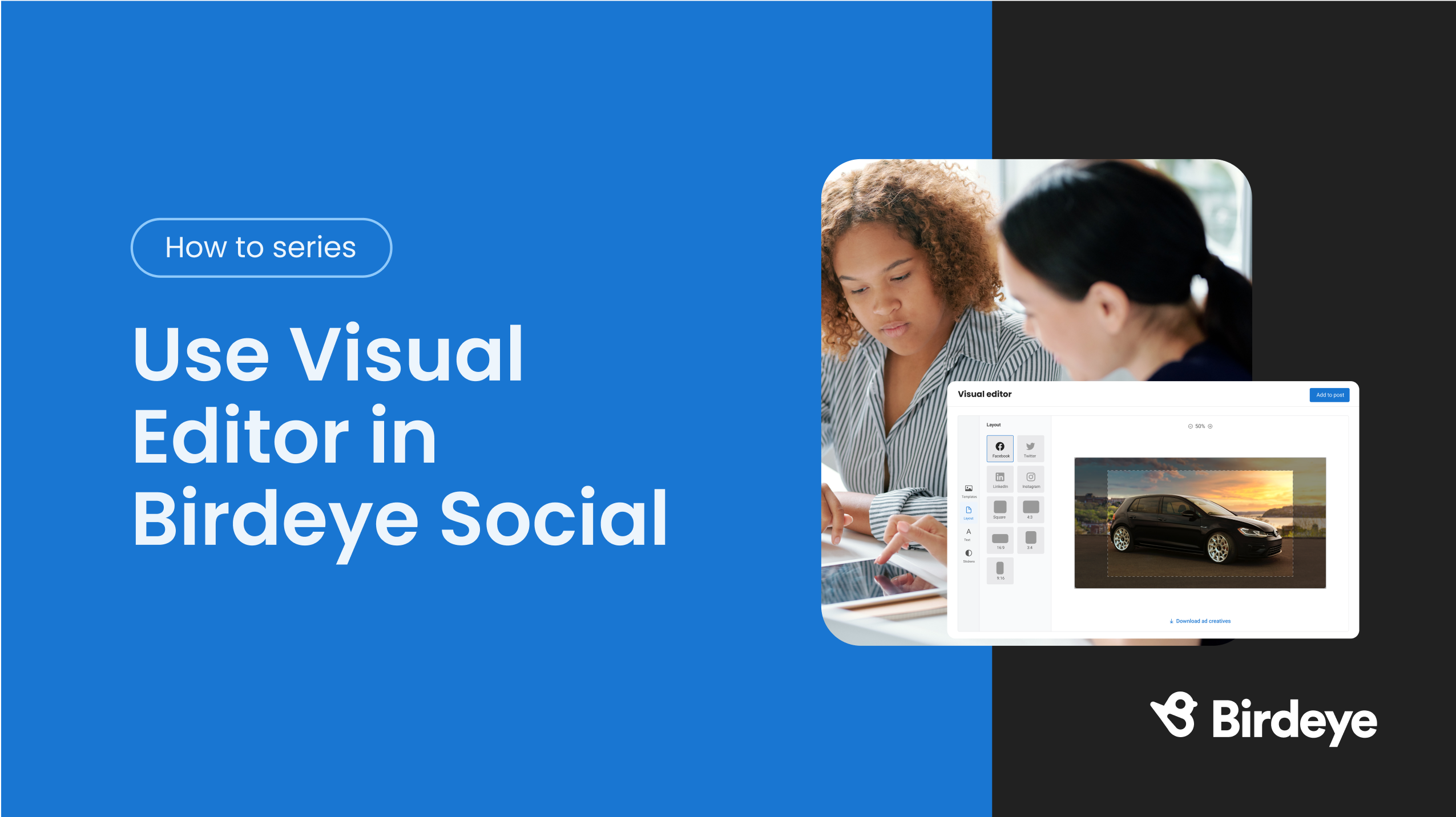 Use Visual Editor in Birdeye Social | Birdeye